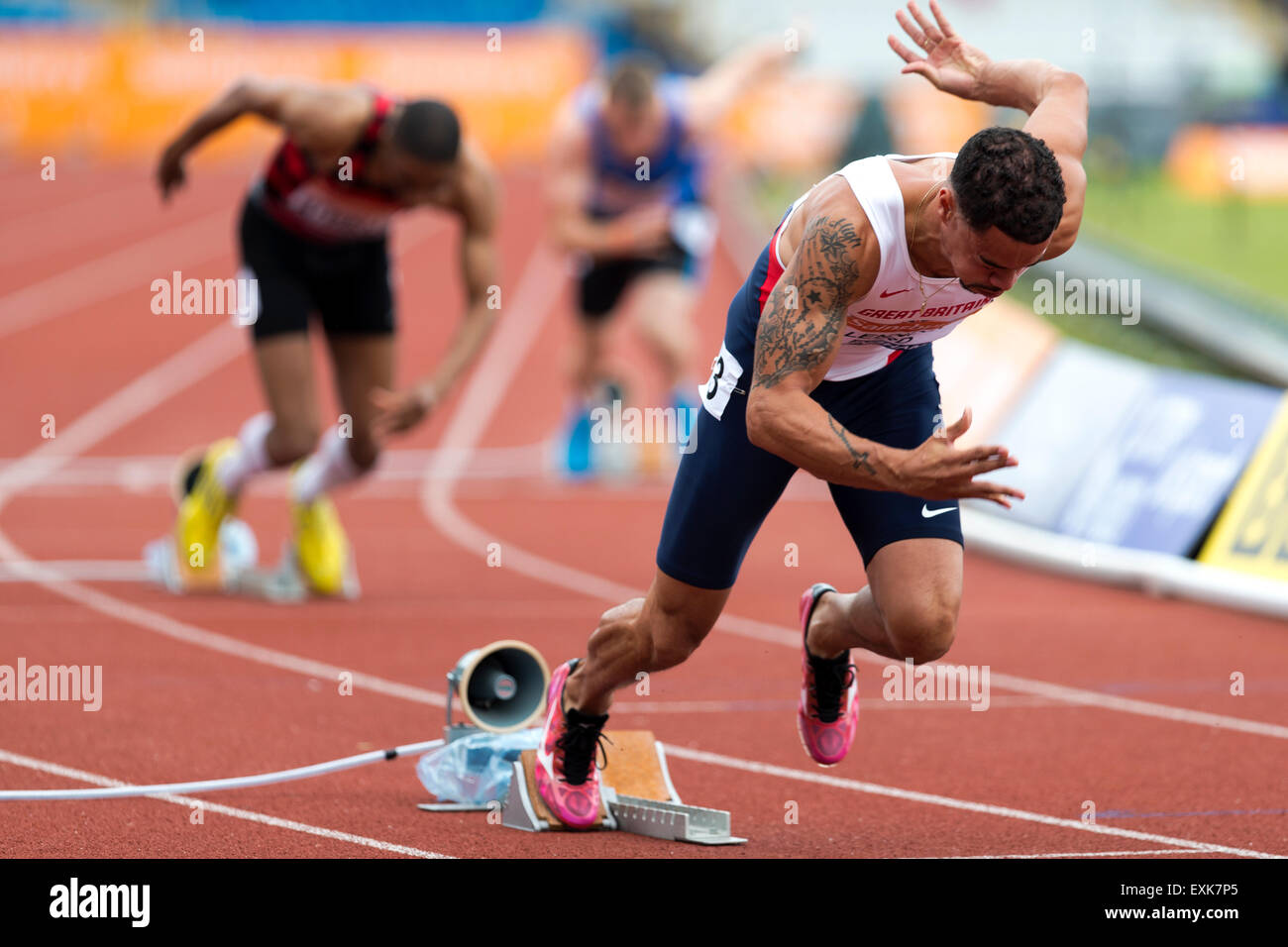 Luke LENNON-FORD Men's 400m Semi-Final 2, 2014 Sainsbury's British ...