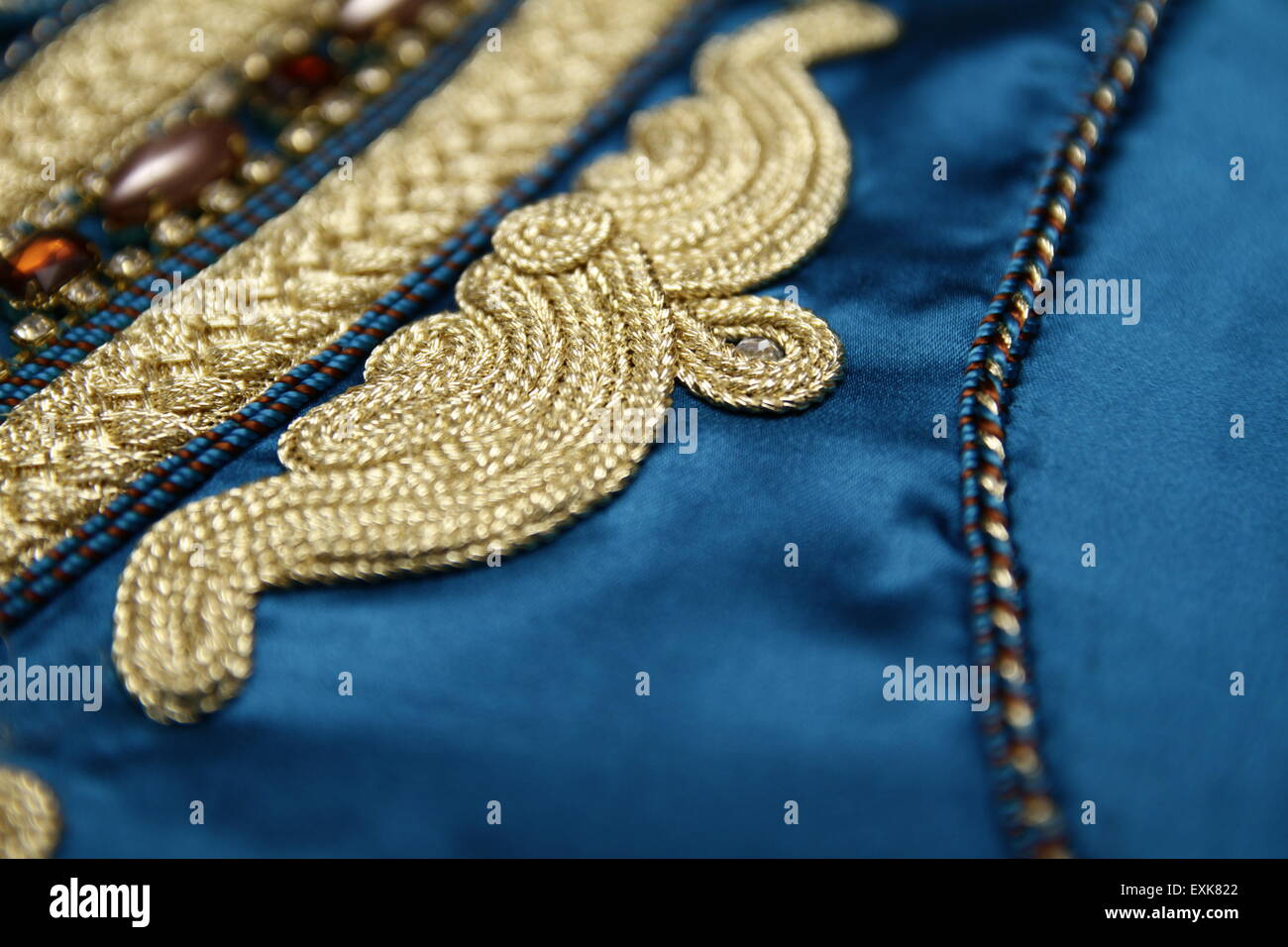 The Artistry of Fez: Handmade Moroccan Caftan Embroidery Details Stock ...
