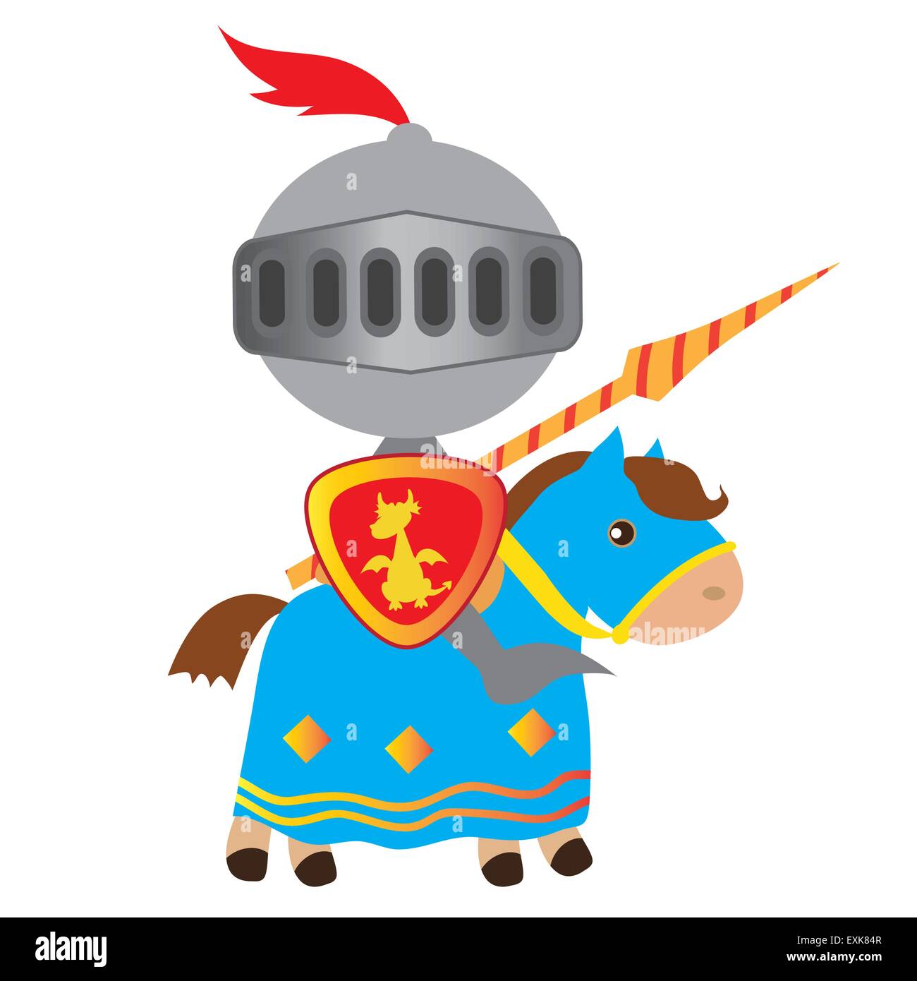 Knight cartoon hi-res stock photography and images - Alamy
