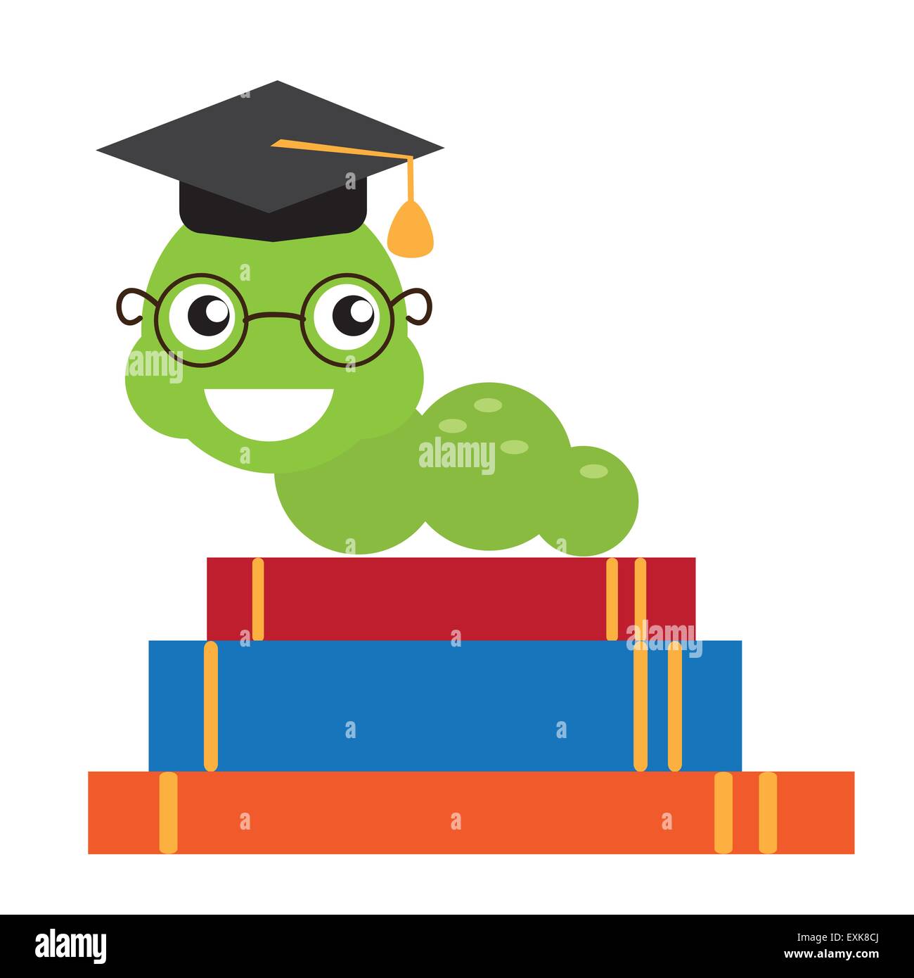 Bookworm cartoon hi-res stock photography and images - Alamy