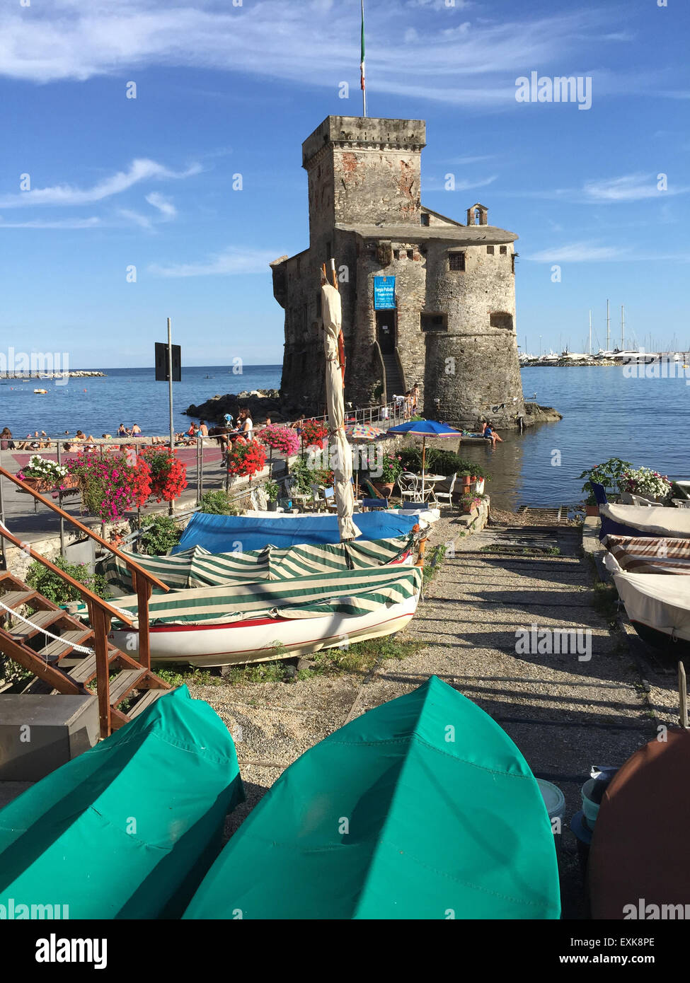 RAPALLO, Liguria, north west Italy. The Castello sul Mare (Castle on ...