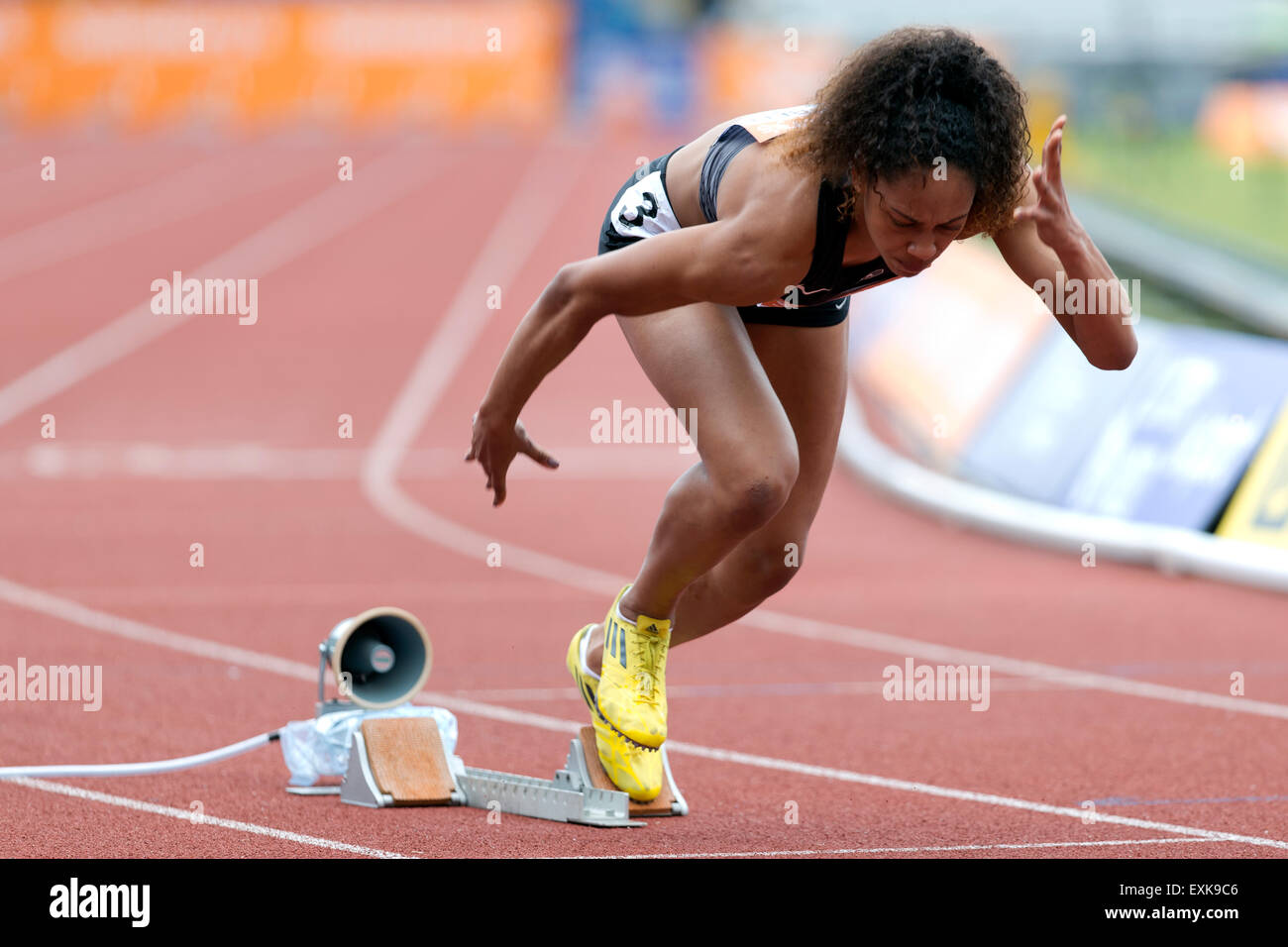 Nikita CAMPBELL-SMITH Women's 400m Heat 1, 2014 Sainsbury's British ...