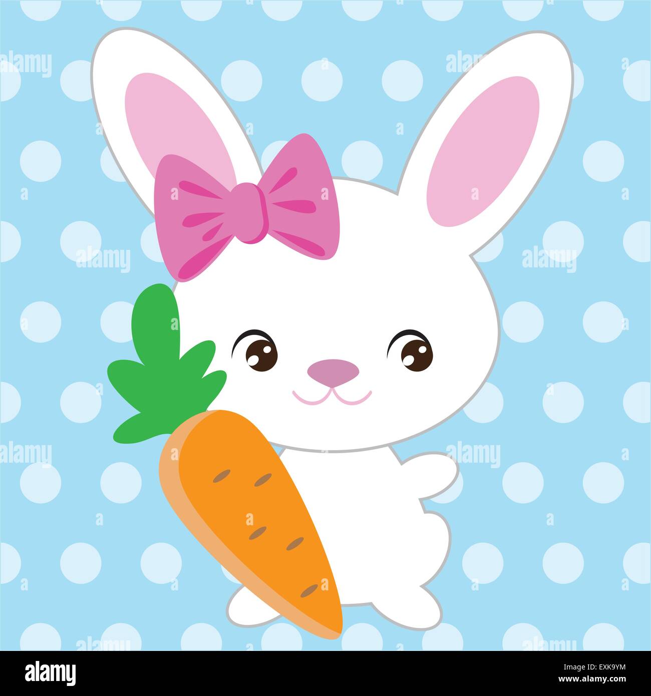 White rabbit cartoon hi-res stock photography and images - Alamy