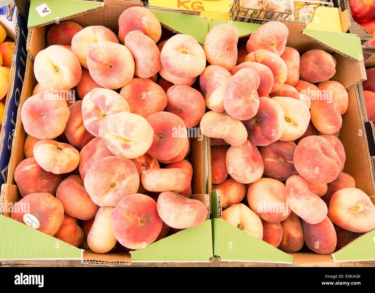 Peach snack hi-res stock photography and images - Alamy