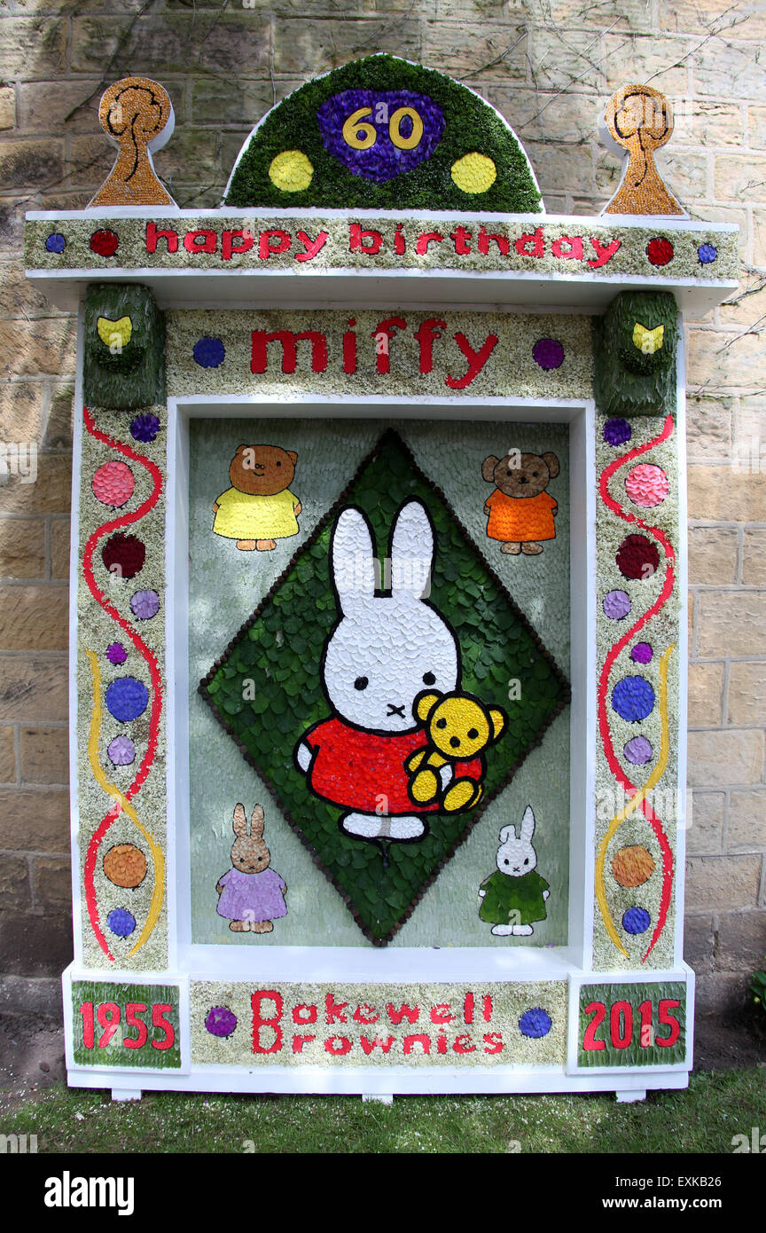 2015 Traditional Peak District Well Dressing in Bakewell Stock Photo ...