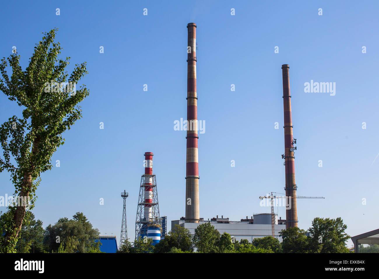Factory smoke stack pipes hi-res stock photography and images - Alamy