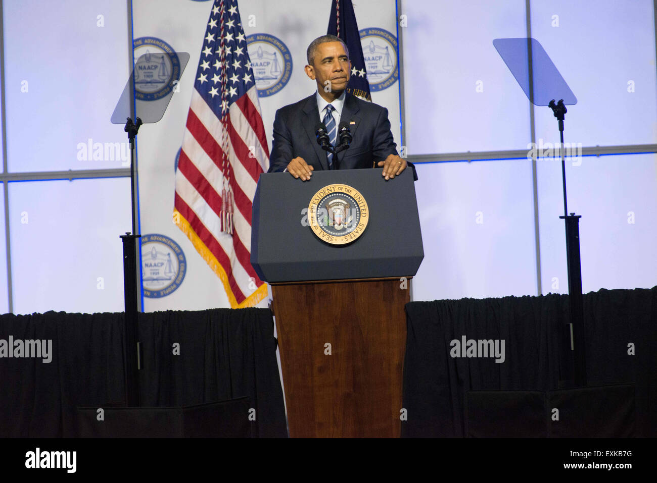 Philadelphia, Pennsylvania, USA. 14th July, 2015. President Obama ...