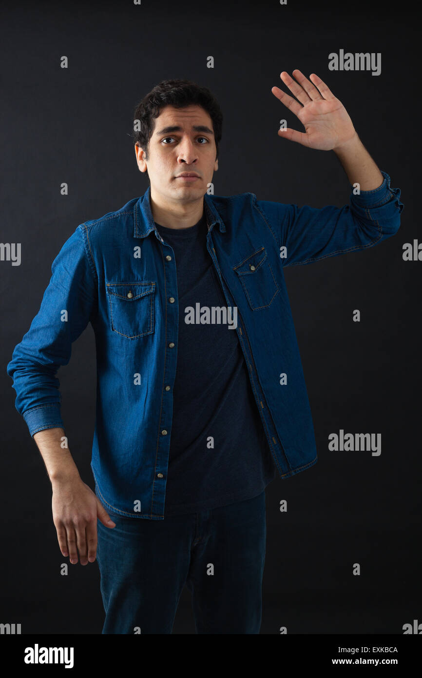 Handsome men doing different expressions in different sets of clothes ...