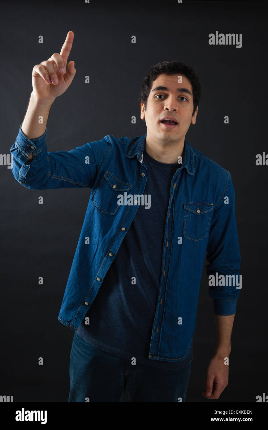 Handsome men doing different expressions in different sets of clothes ...