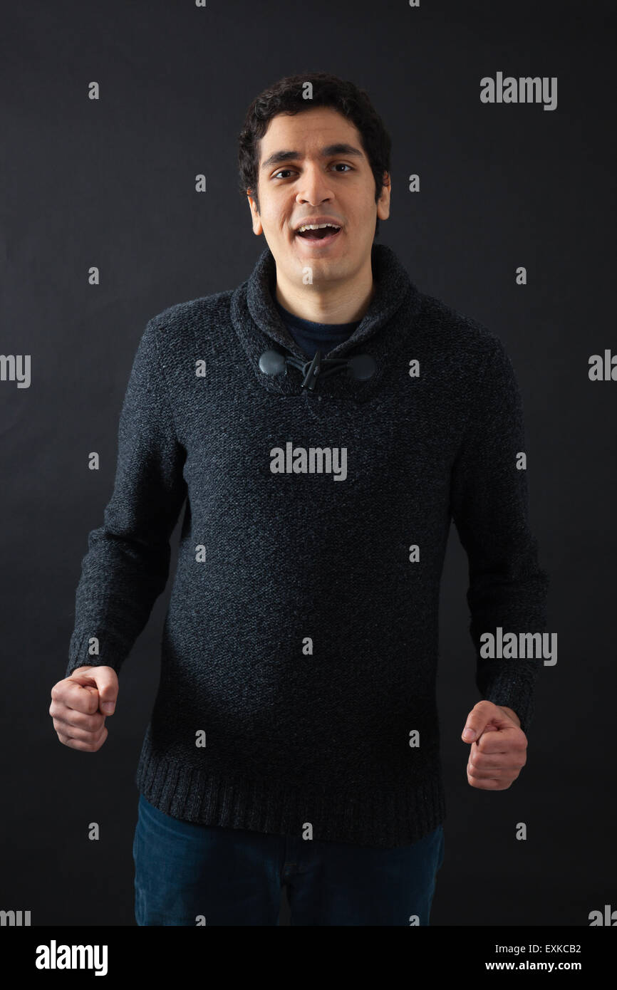 Handsome men doing different expressions in different sets of clothes ...