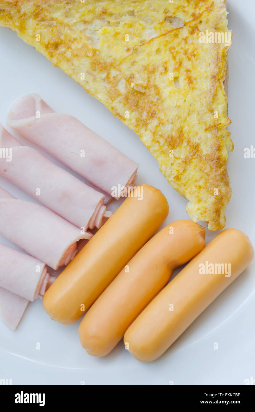Big set of american breakfast, cuisine Stock Photo - Alamy