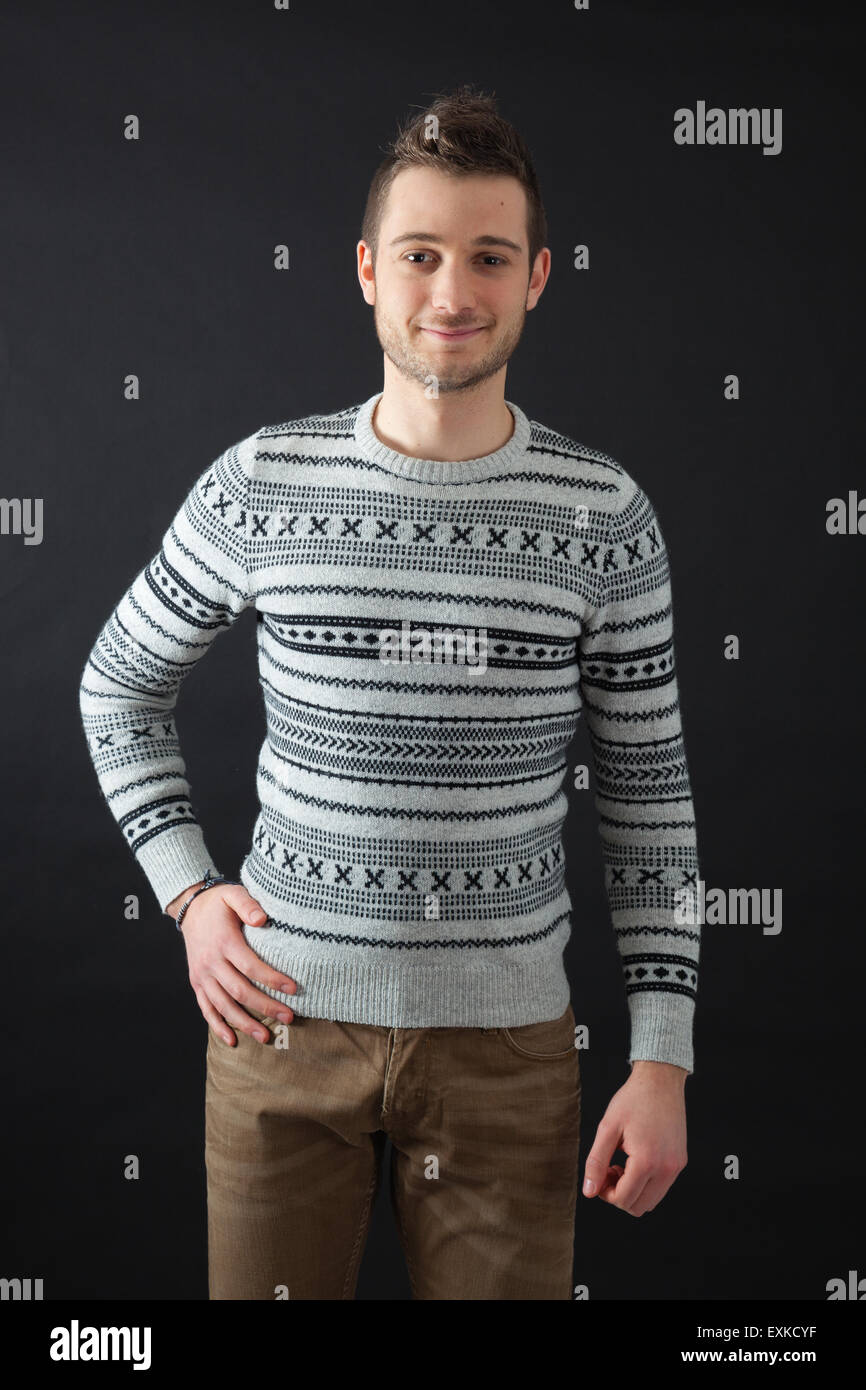 Handsome men doing different expressions in different sets of clothes ...