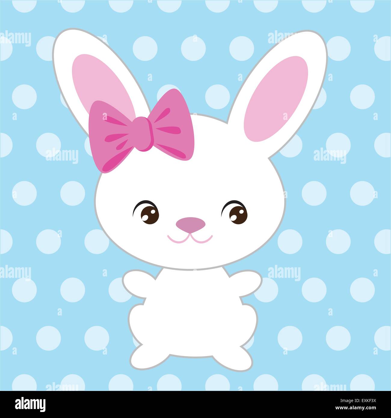 White rabbit cartoon hi-res stock photography and images - Alamy