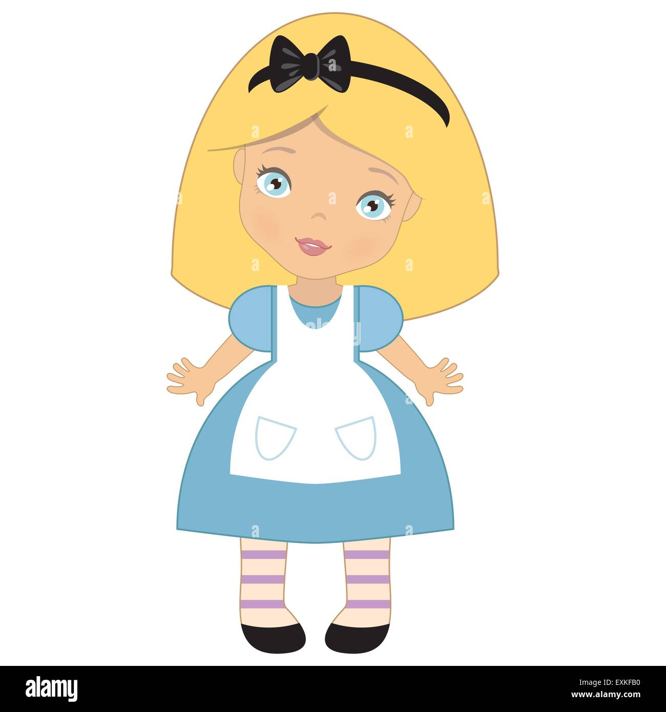 alice in wonderland,girl,blonde,cute,funny,vector,cartoon,illustration ...