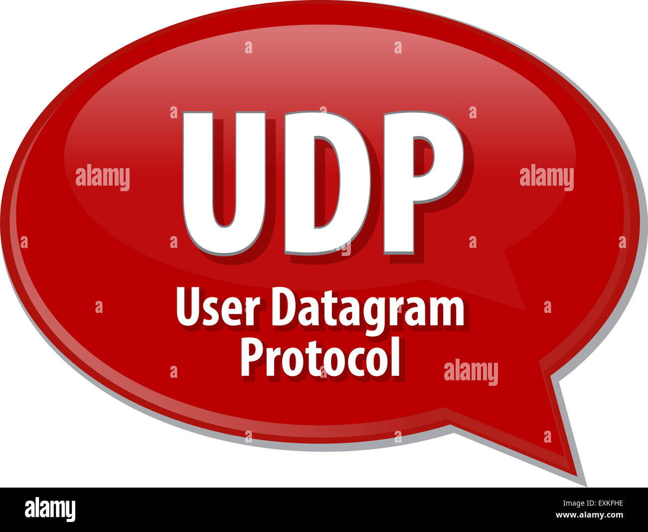 Speech bubble illustration of information technology acronym ...