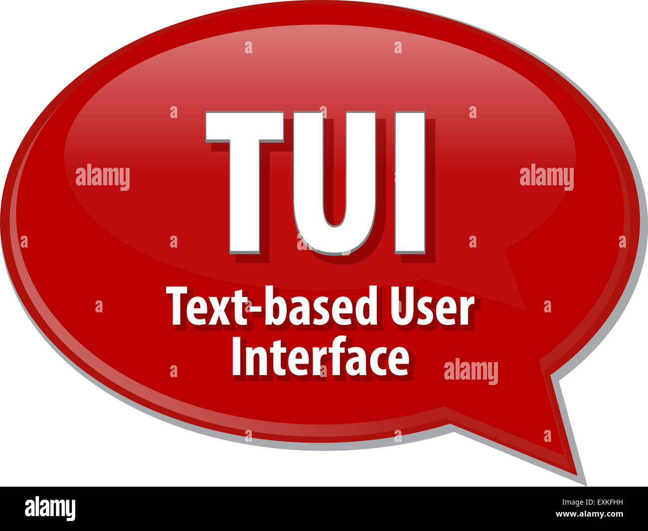 Speech bubble illustration of information technology acronym ...