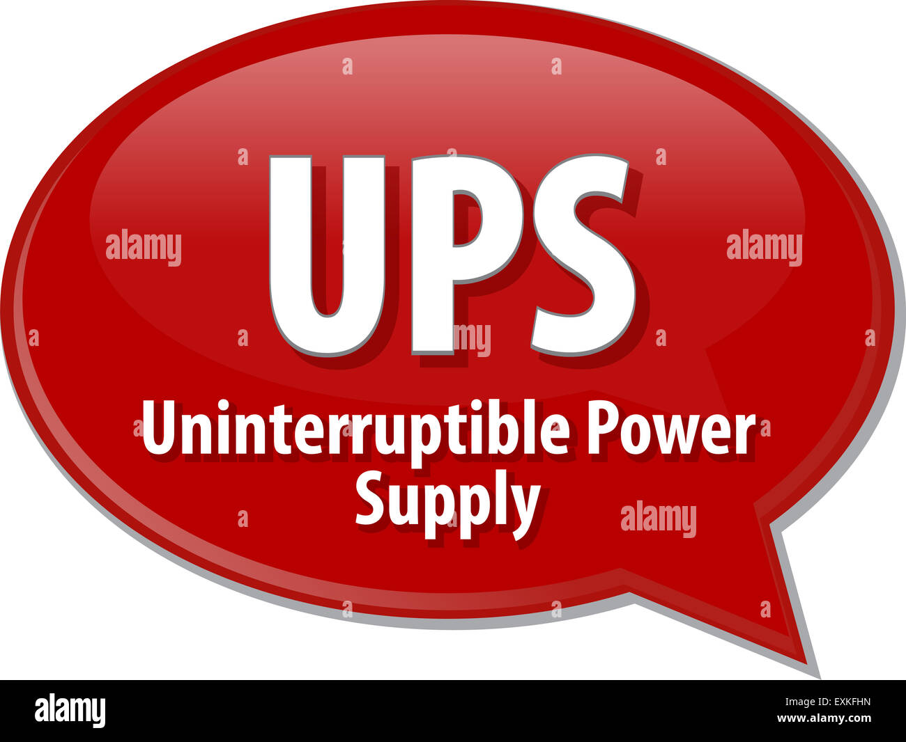 Speech bubble illustration of information technology acronym ...