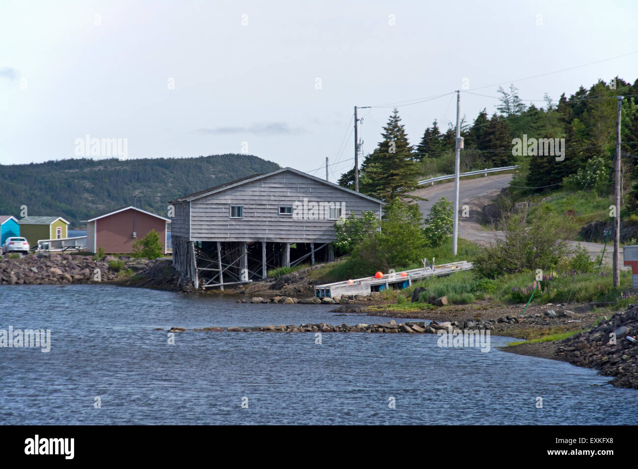 A view of rural Newfoundland Stock Photo - Alamy