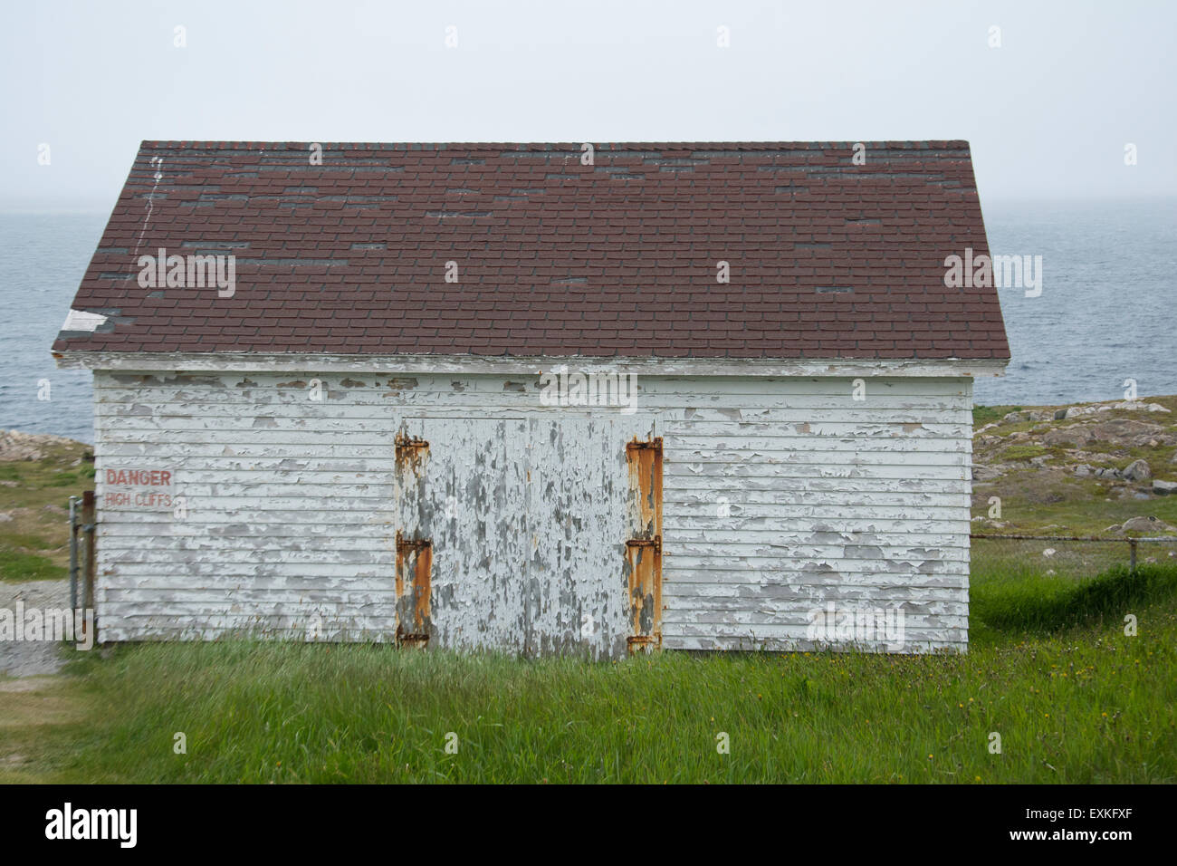 A shed at Cape Bonavista, Newfoundland Stock Photo - Alamy