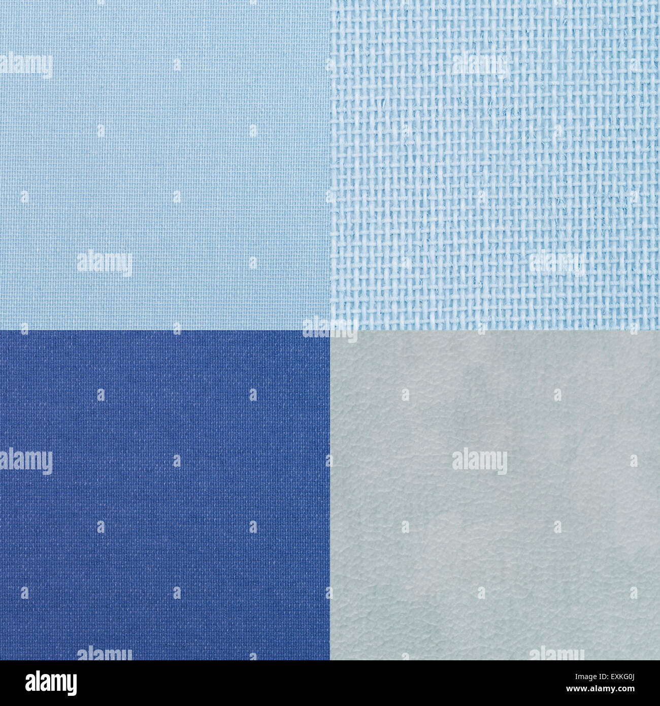 Set of blue vinyl samples, texture background Stock Photo - Alamy