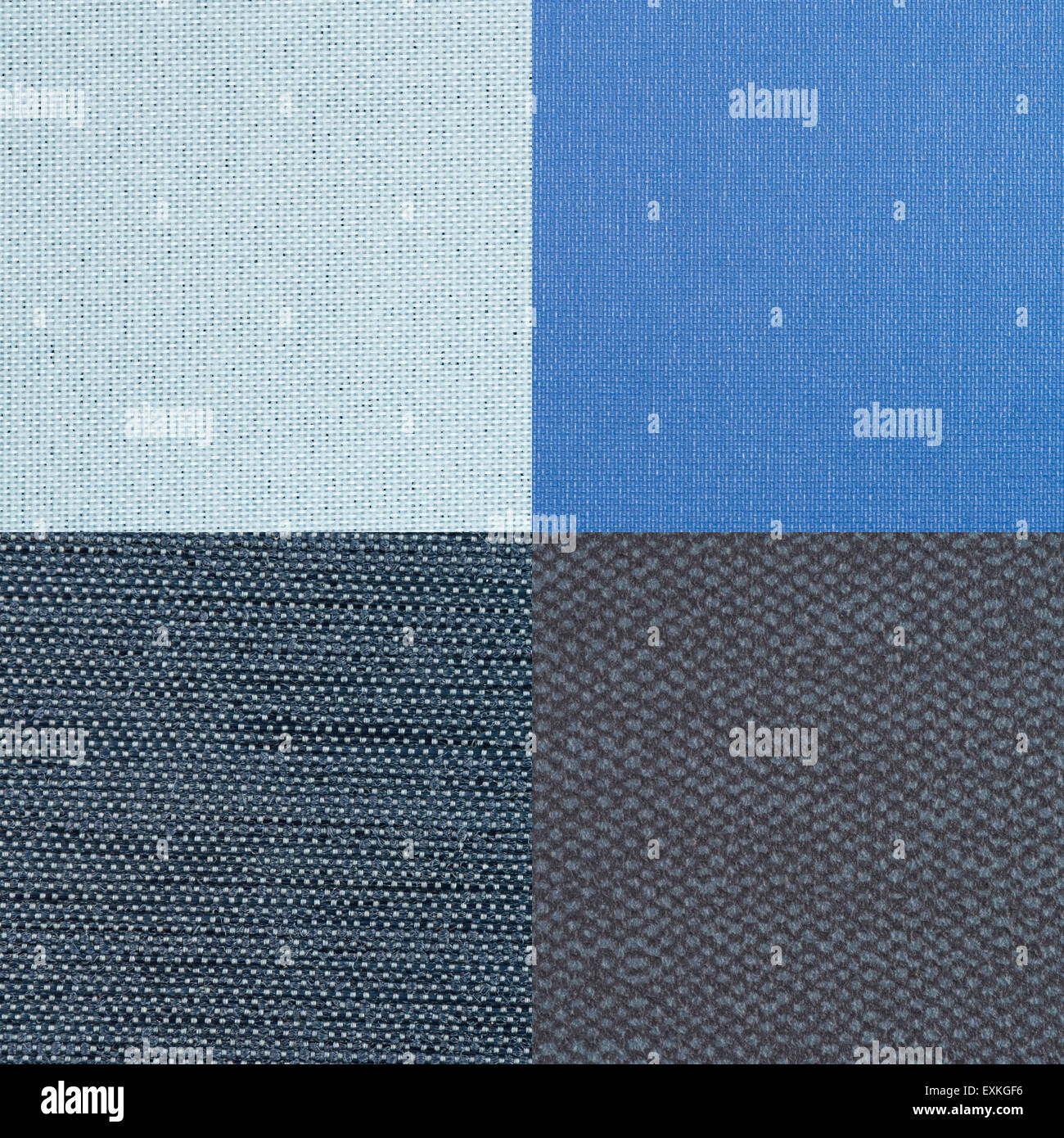 Set of blue vinyl samples, texture background Stock Photo - Alamy