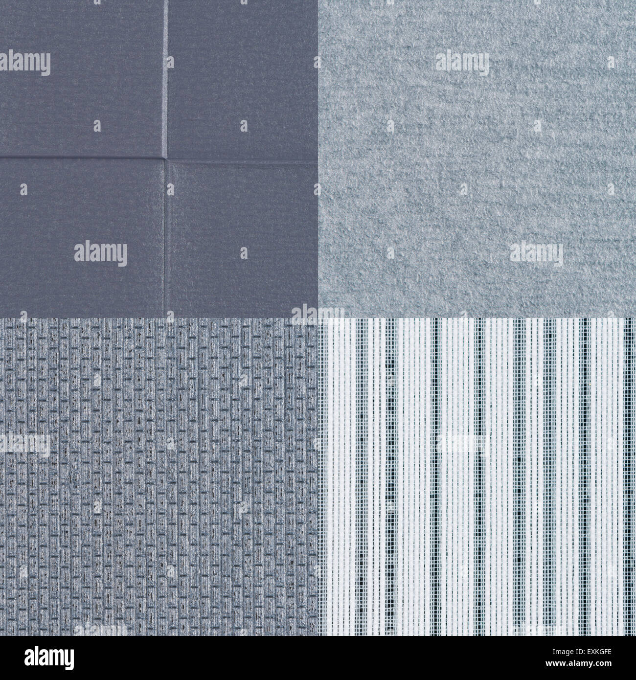 Set of blue vinyl samples, texture background Stock Photo - Alamy