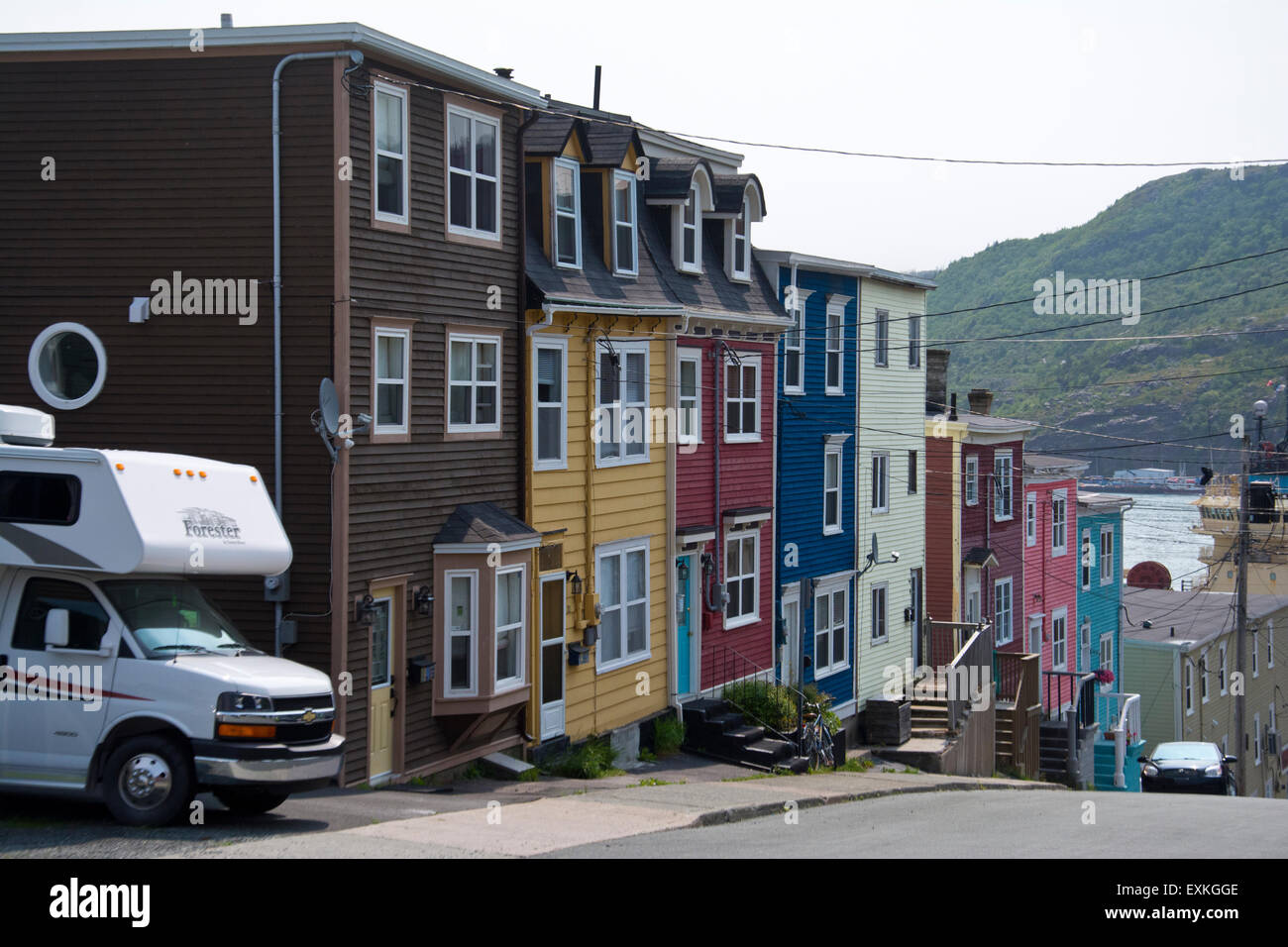 Colourful houses in St. John's, Newfoundland Stock Photo - Alamy