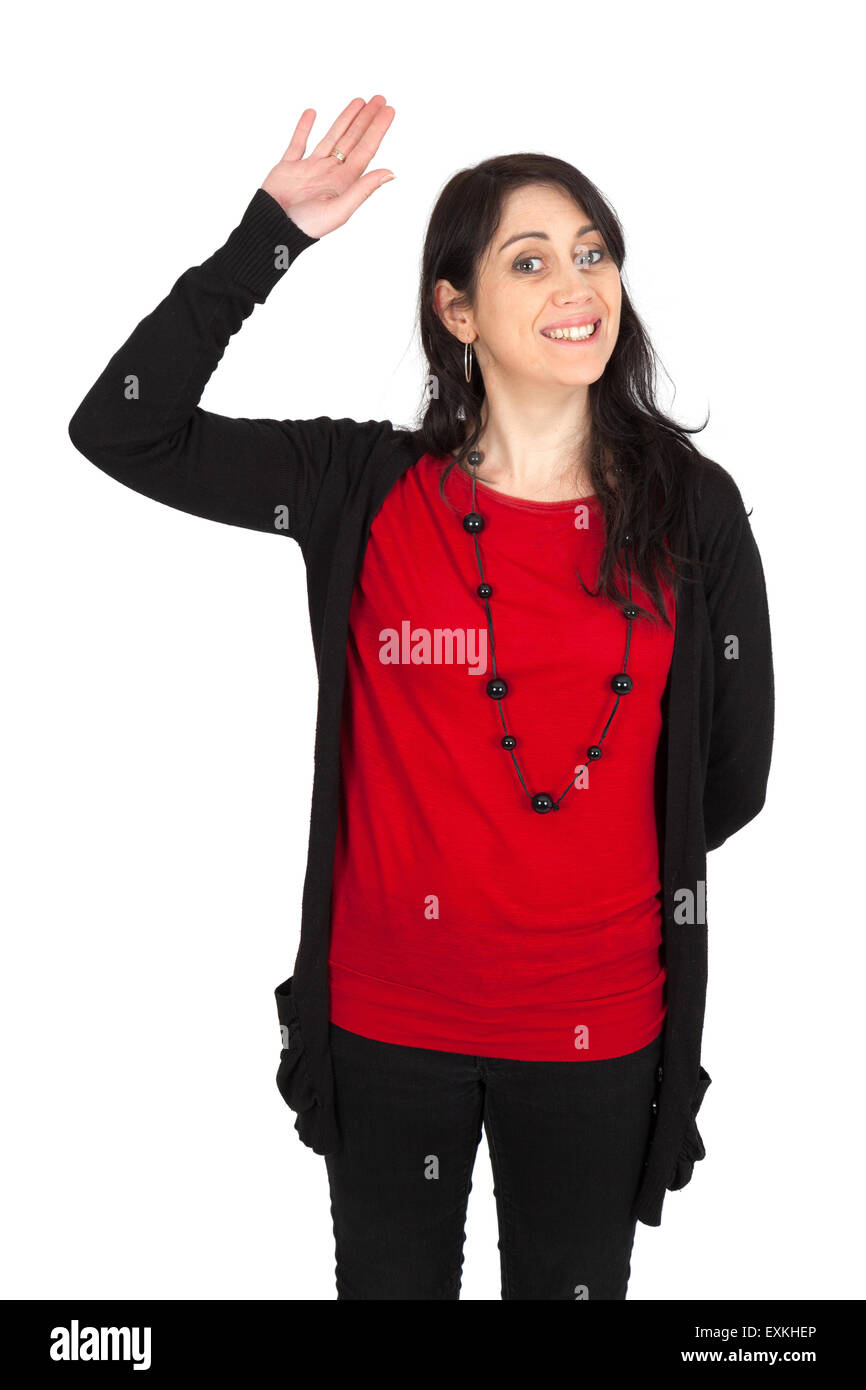 Beautiful woman doing different expressions in different sets of ...