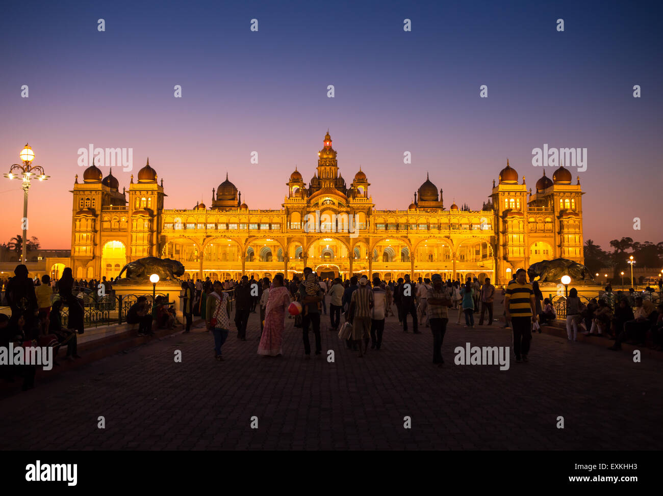 Top view of mysore palace hi-res stock photography and images - Alamy