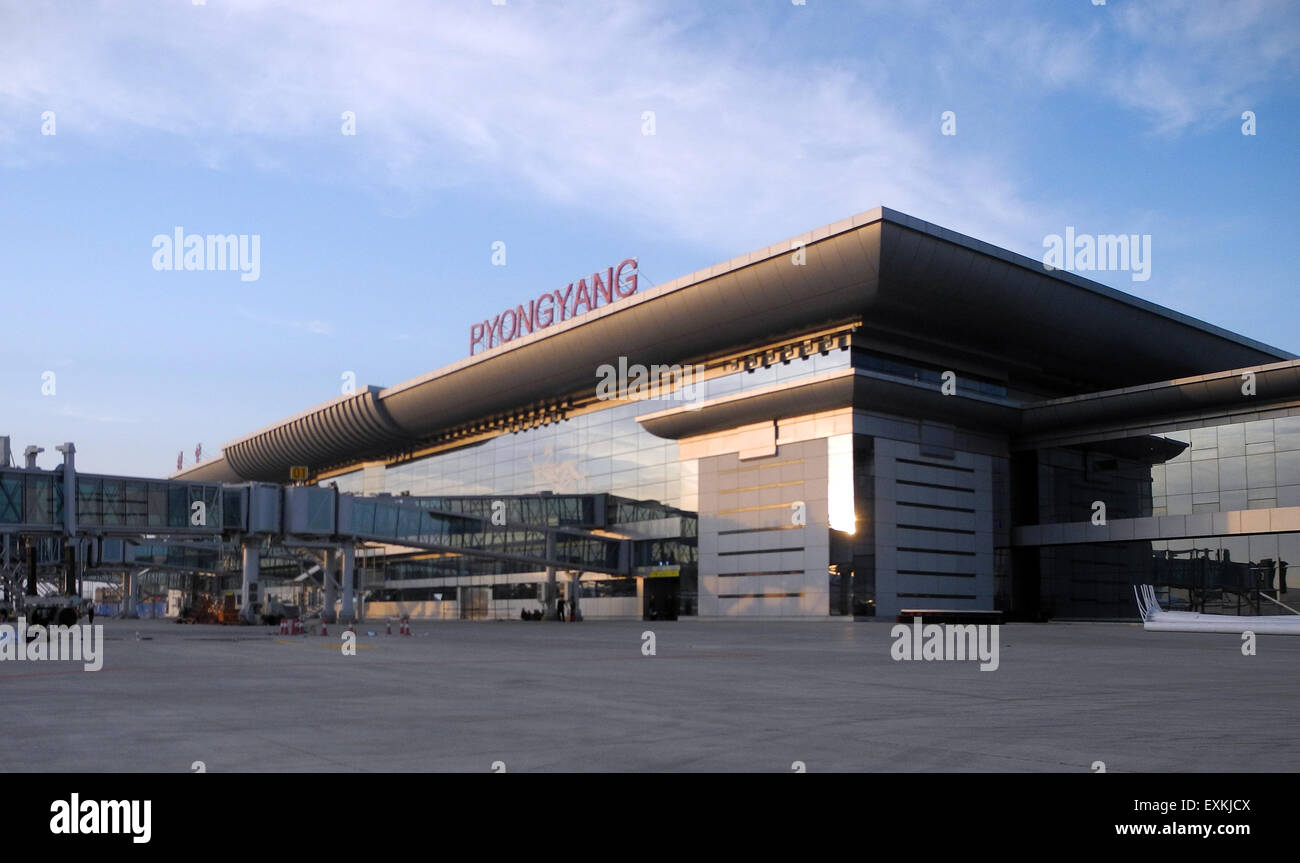 Pyongyang, North Korea. 28th May, 2015. The new airport building in ...