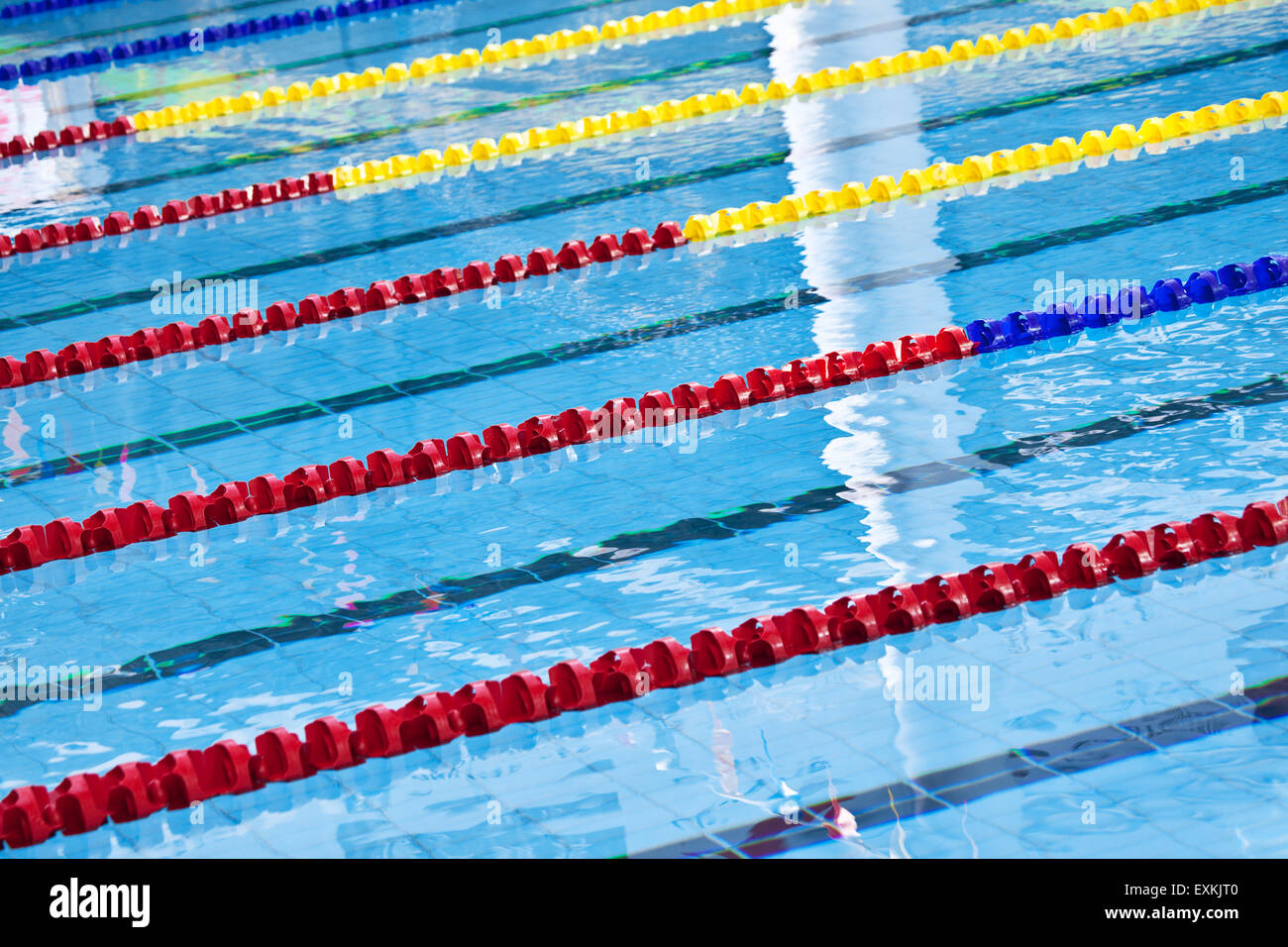 Swimming pool lane marker Stock Photo - Alamy