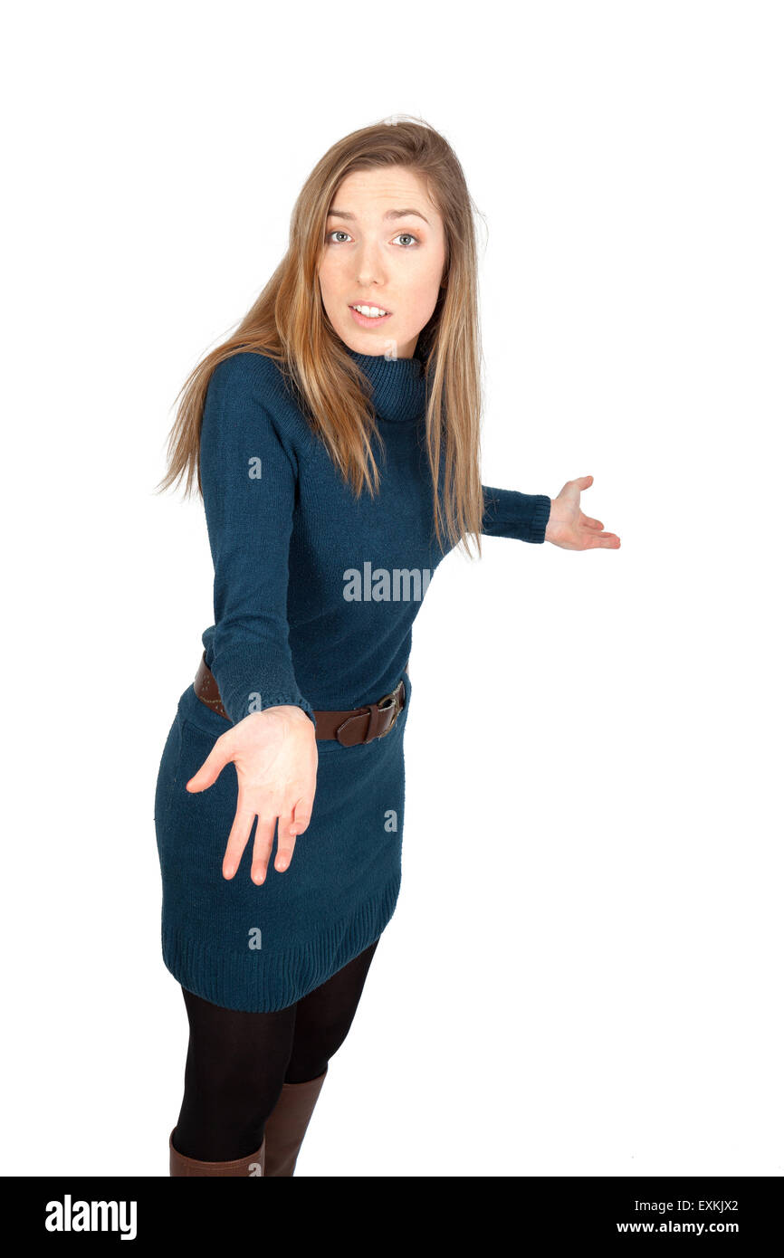 Woman in studio open different hi-res stock photography and images - Alamy