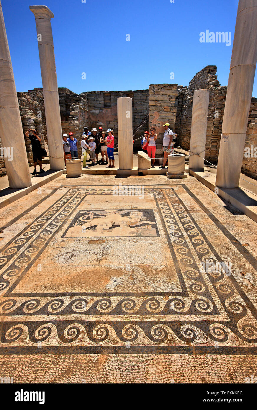 The "House of Dionysus" in the archaeological site of the "sacred ...
