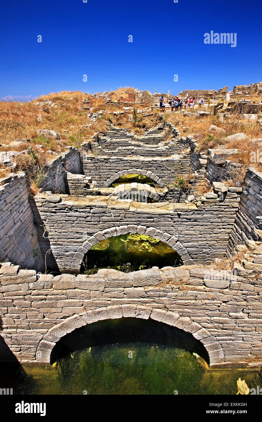 The ancient cistern next to the ancient theater in the archaeological ...