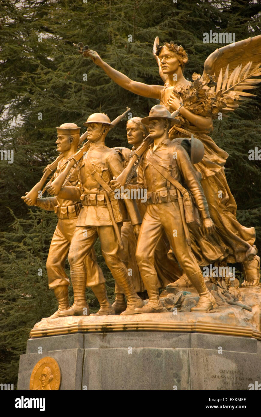 Winged Victory Monument, Capitol Mall, Olympia, Washington Stock Photo ...