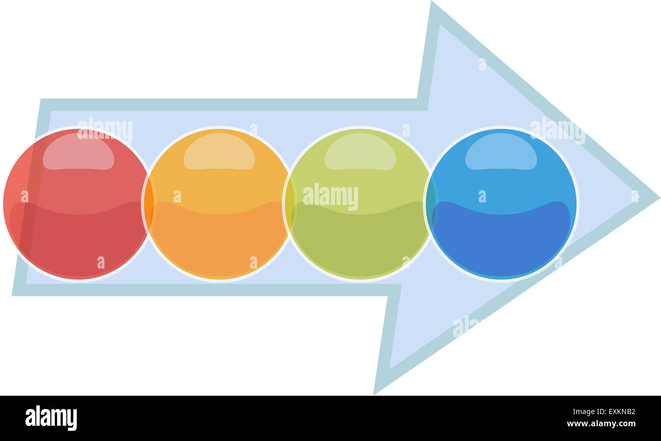 blank business strategy concept infographic process arrow diagram ...