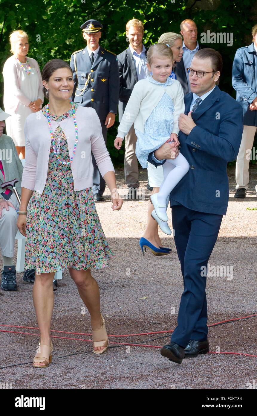 Crown Princess Victoria, Prince Daniel and their daughter Princess ...