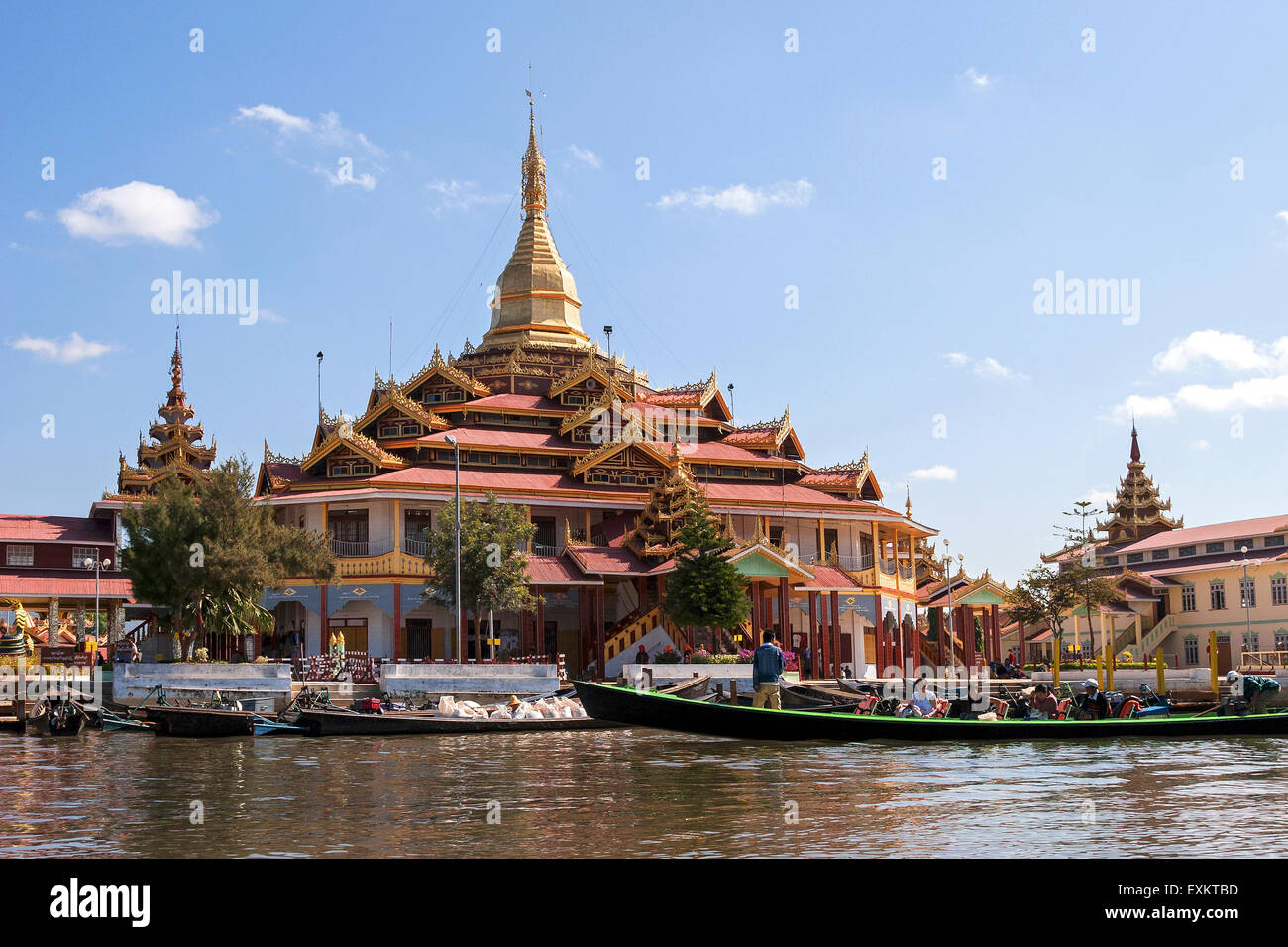 Phaung Daw U Pagoda, Inle lake, Shan State, Myanmar Stock Photo - Alamy
