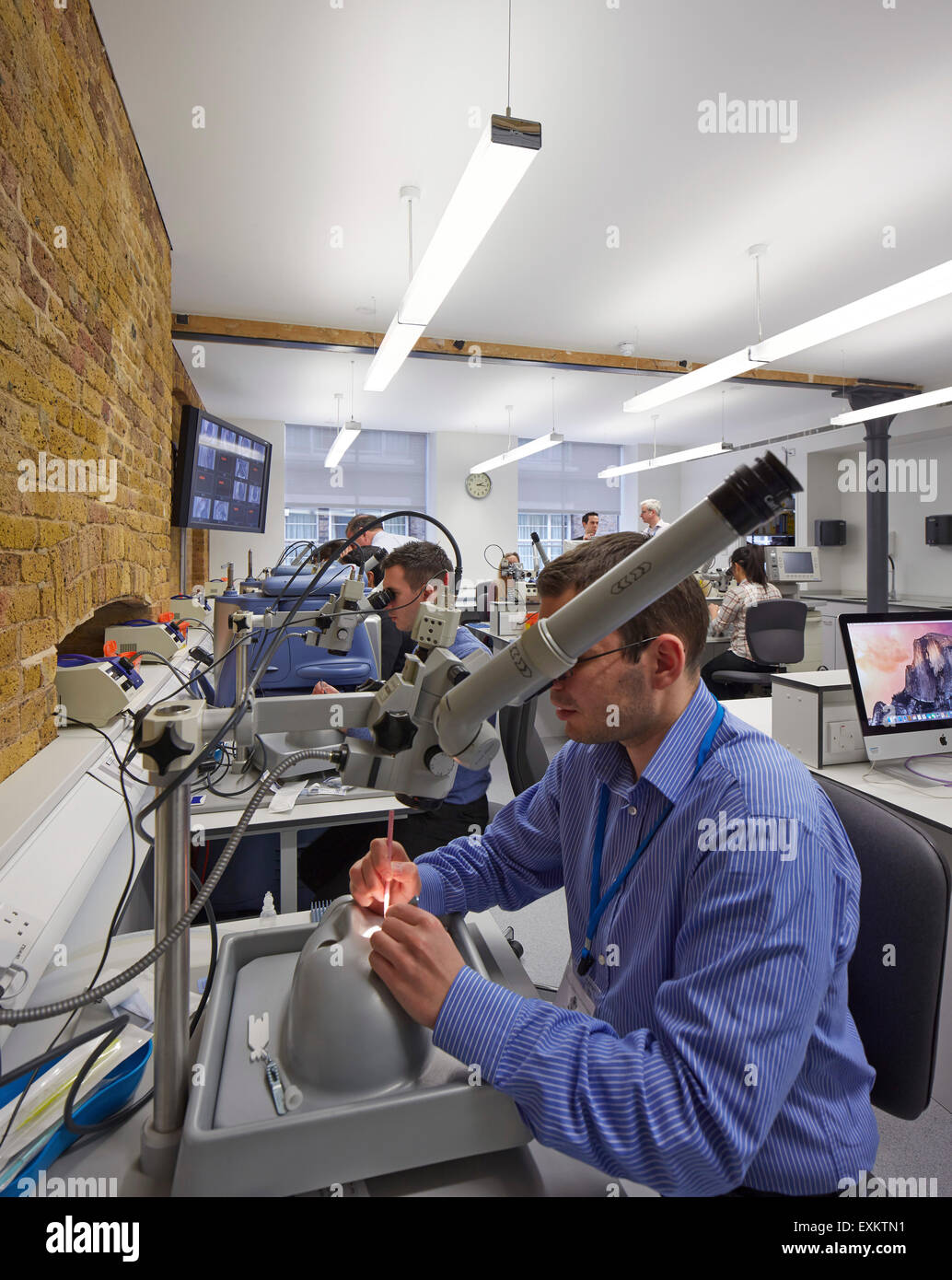 View into eye surgery training room. Royal College of Ophthalmologists ...