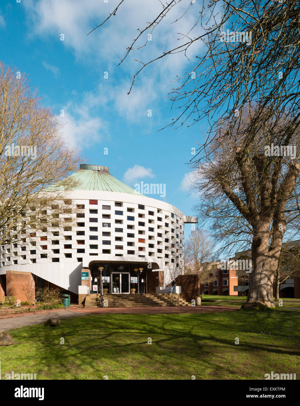 Exterior view of chapel rotunda. University of Sussex, Brighton and ...