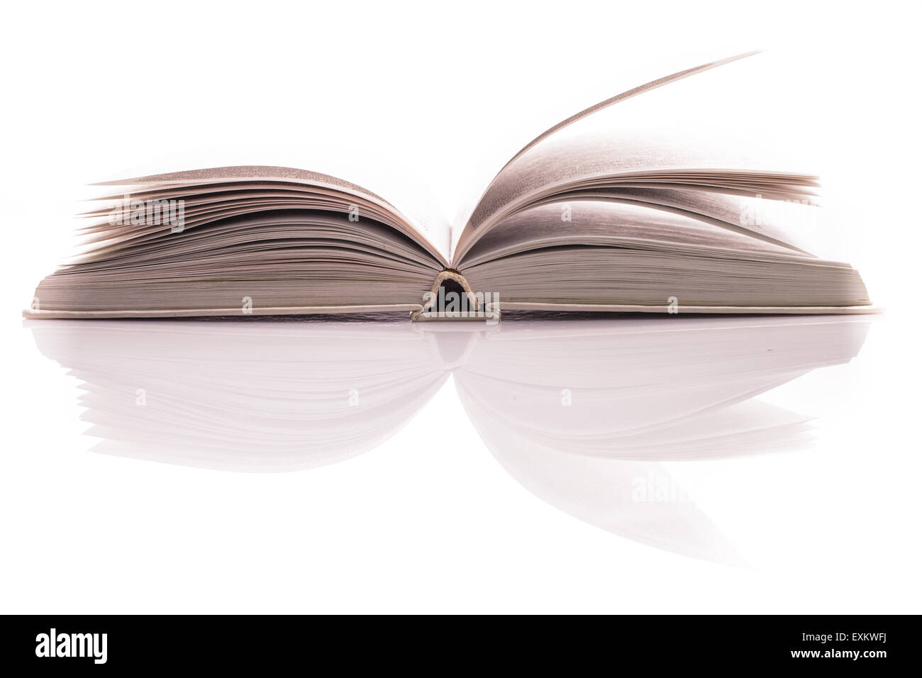 White open book Stock Photo - Alamy