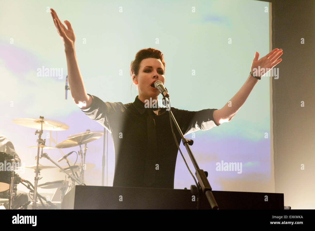 (File) Mina Spiler from the band Laibach performs in Cologne on 14 ...