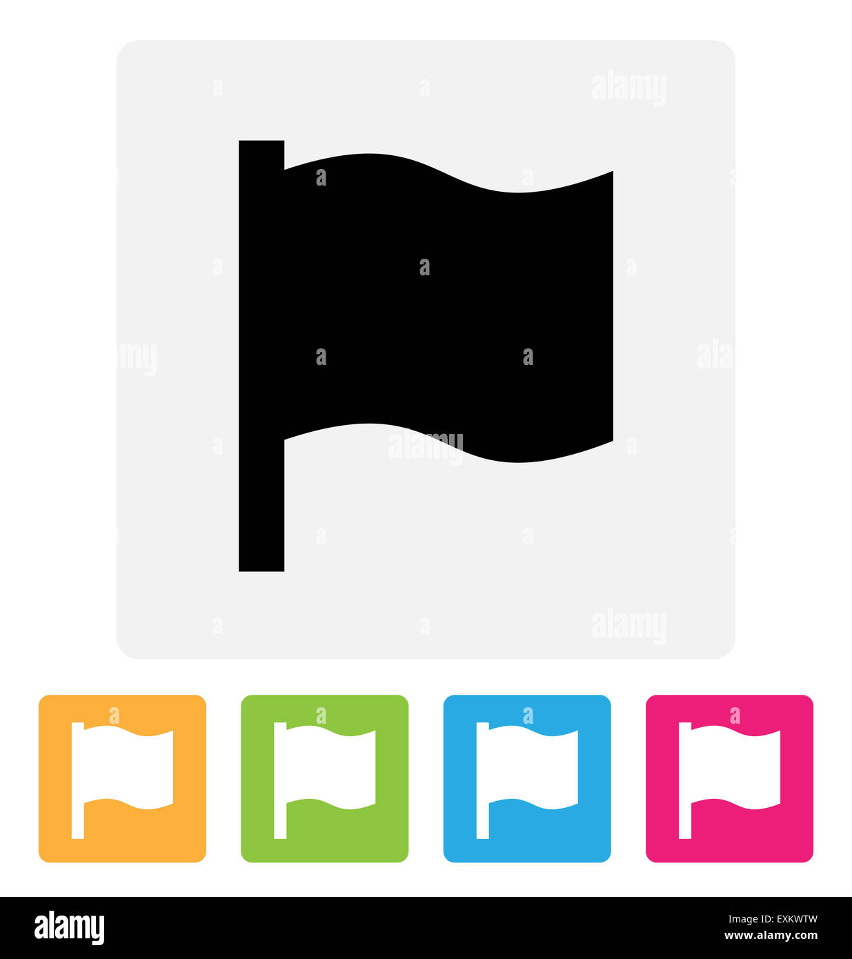 Waving icon flag hi-res stock photography and images - Alamy