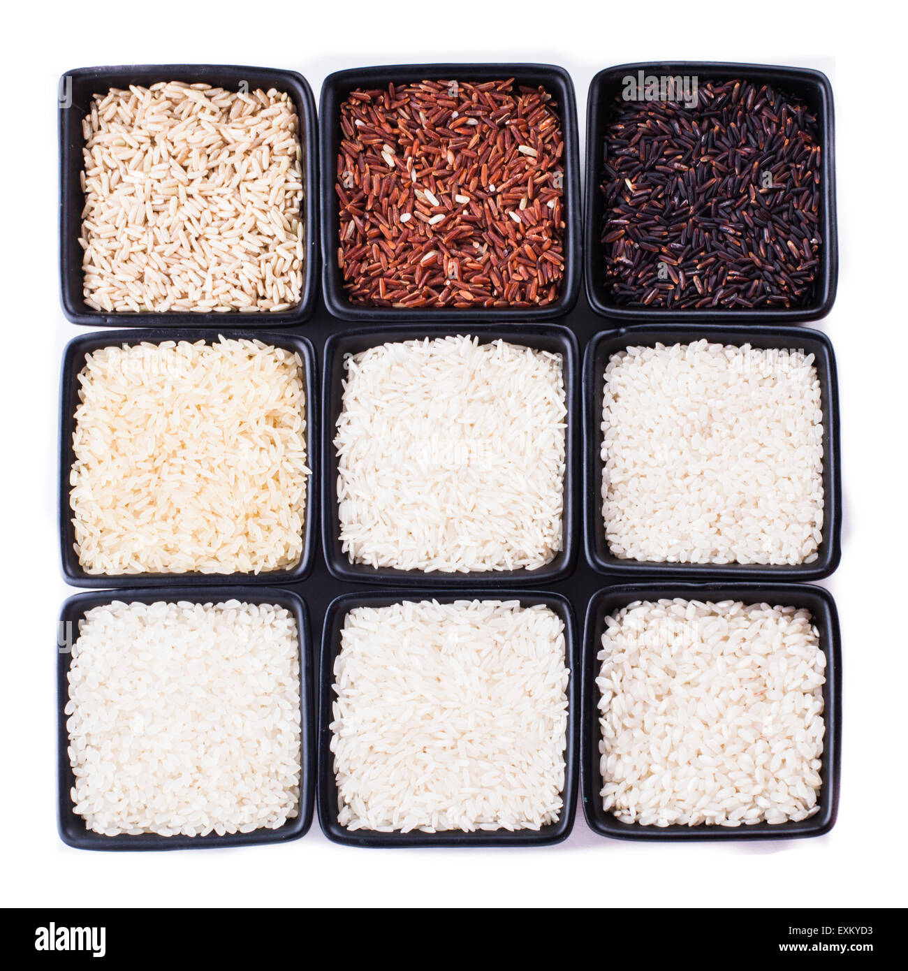 Various types of rice Stock Photo - Alamy