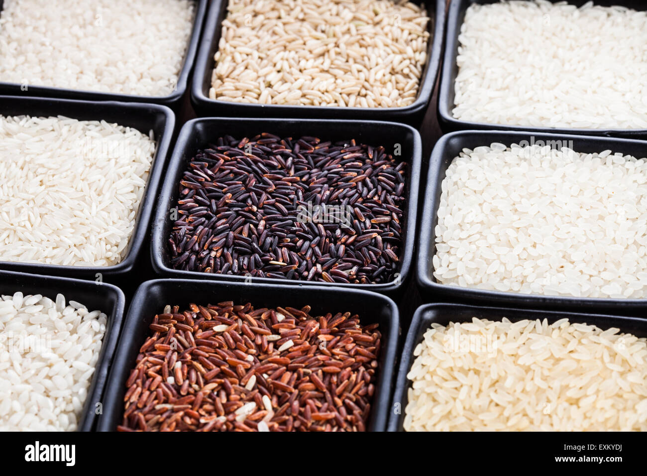 Various types of rice Stock Photo - Alamy