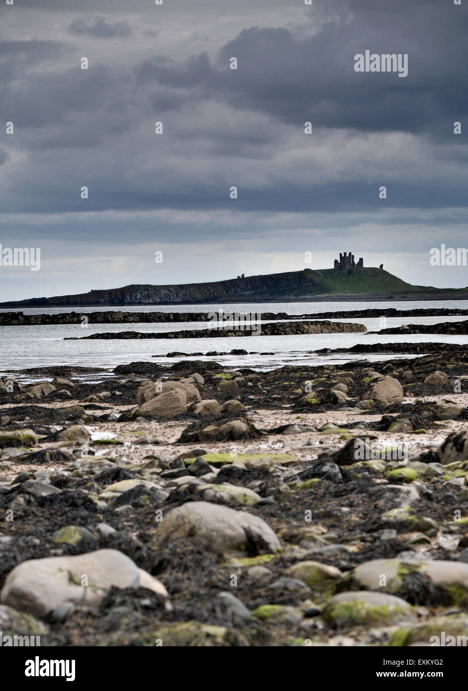 Dunstanburgh seaside hi-res stock photography and images - Alamy