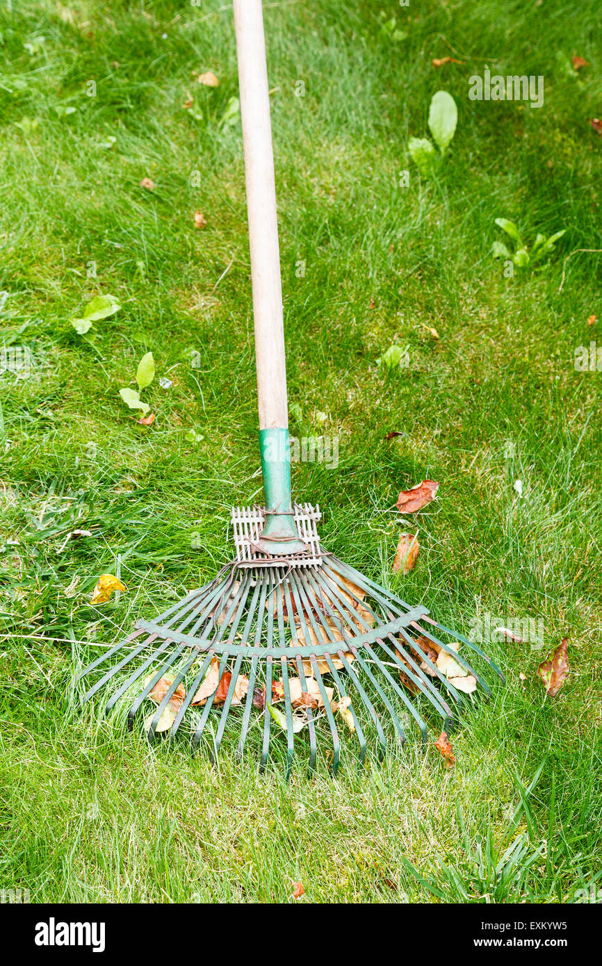 Old leaf rake hi-res stock photography and images - Alamy