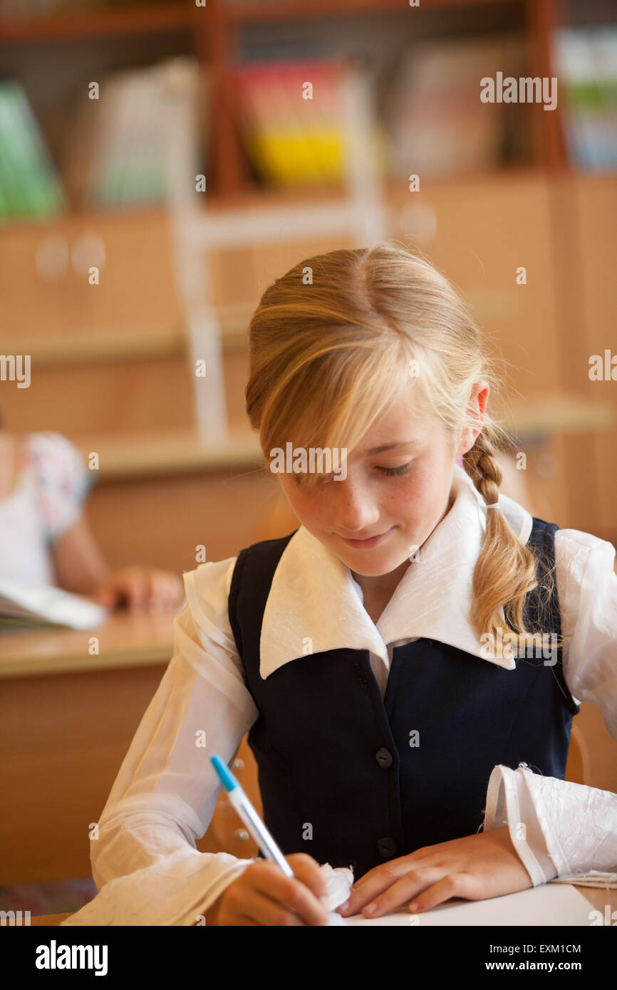 Girl is studying Stock Photo - Alamy