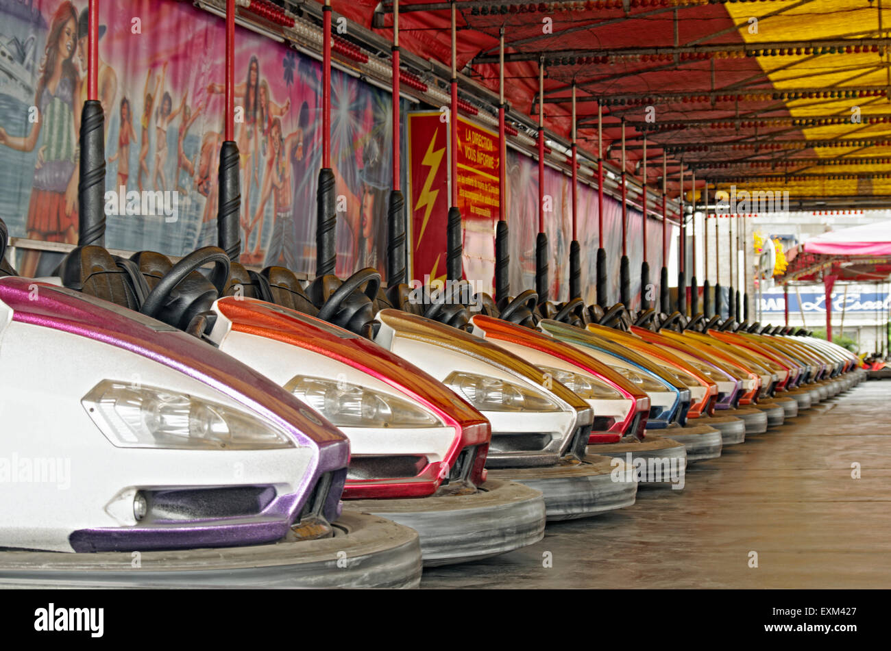 Fairground bumper cars hi-res stock photography and images - Alamy