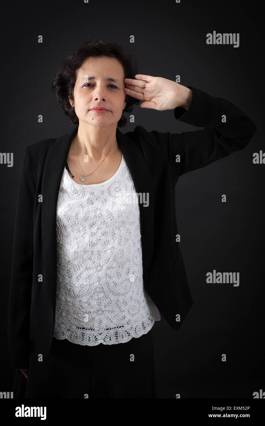 beautiful woman doing different expressions in different sets of ...